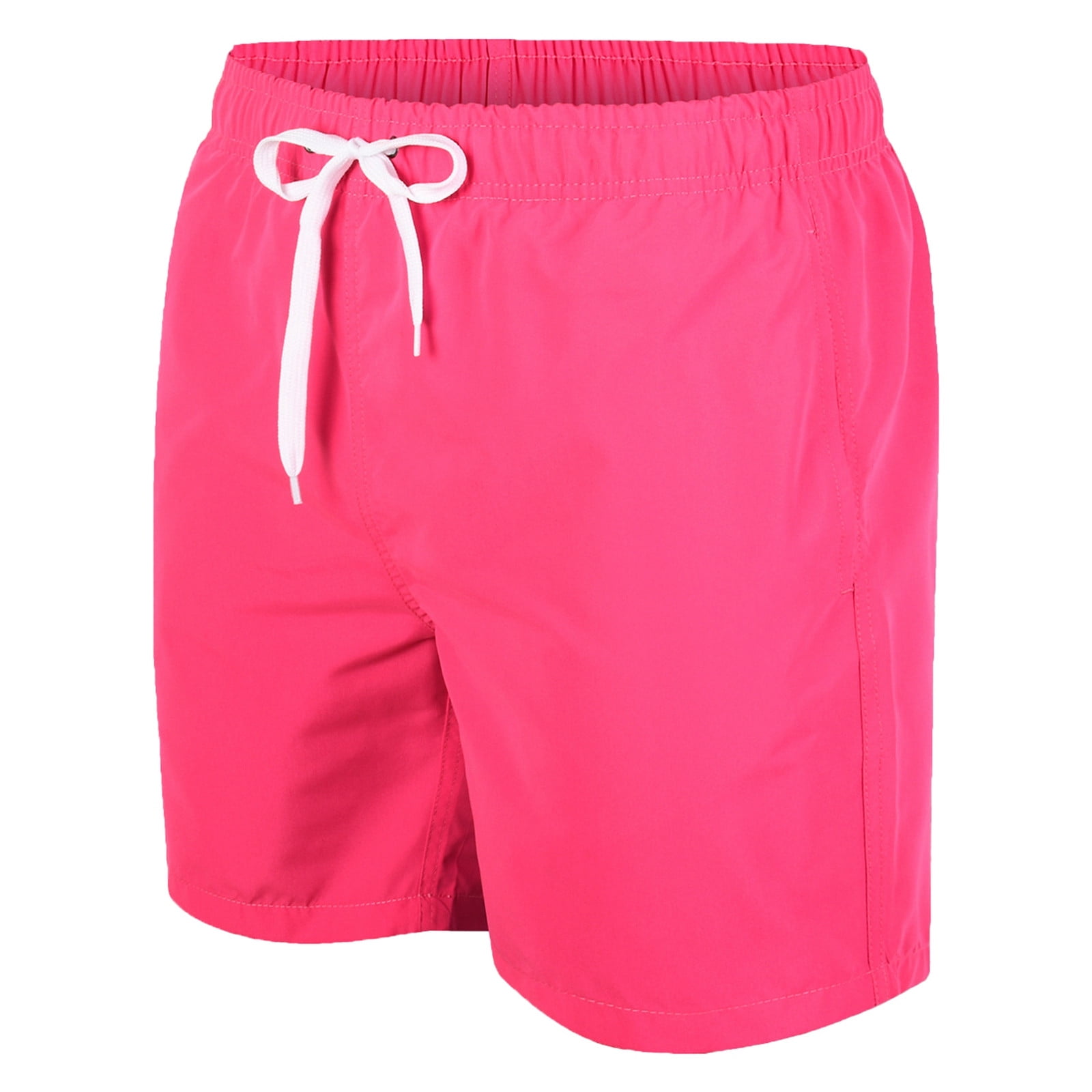 RGDYPKO Mens Swim Trunks Solid Color Loose Casual Stretch Lined Beach ...