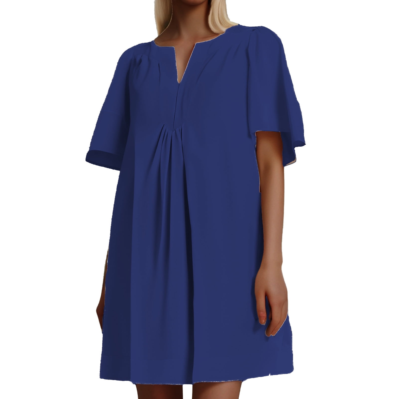 RGDYPKO Summer Dresses For Women 2025 Womens Flutter Short Sleeve Mini ...