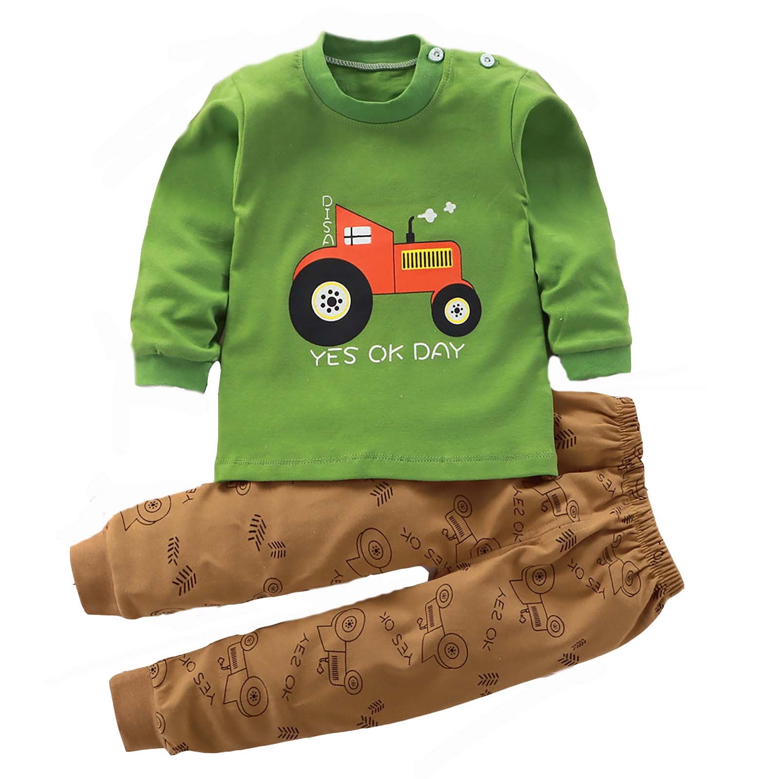 RGDYPKO Toddler Boys Activity Outfits Set Little Boys Girls Pajamas ...