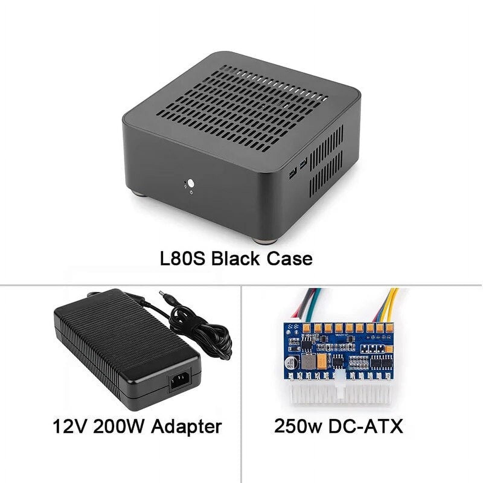 RGEEK L80S All Aluminum Chassis Small Desktop Computer Case PSU HTPC ...