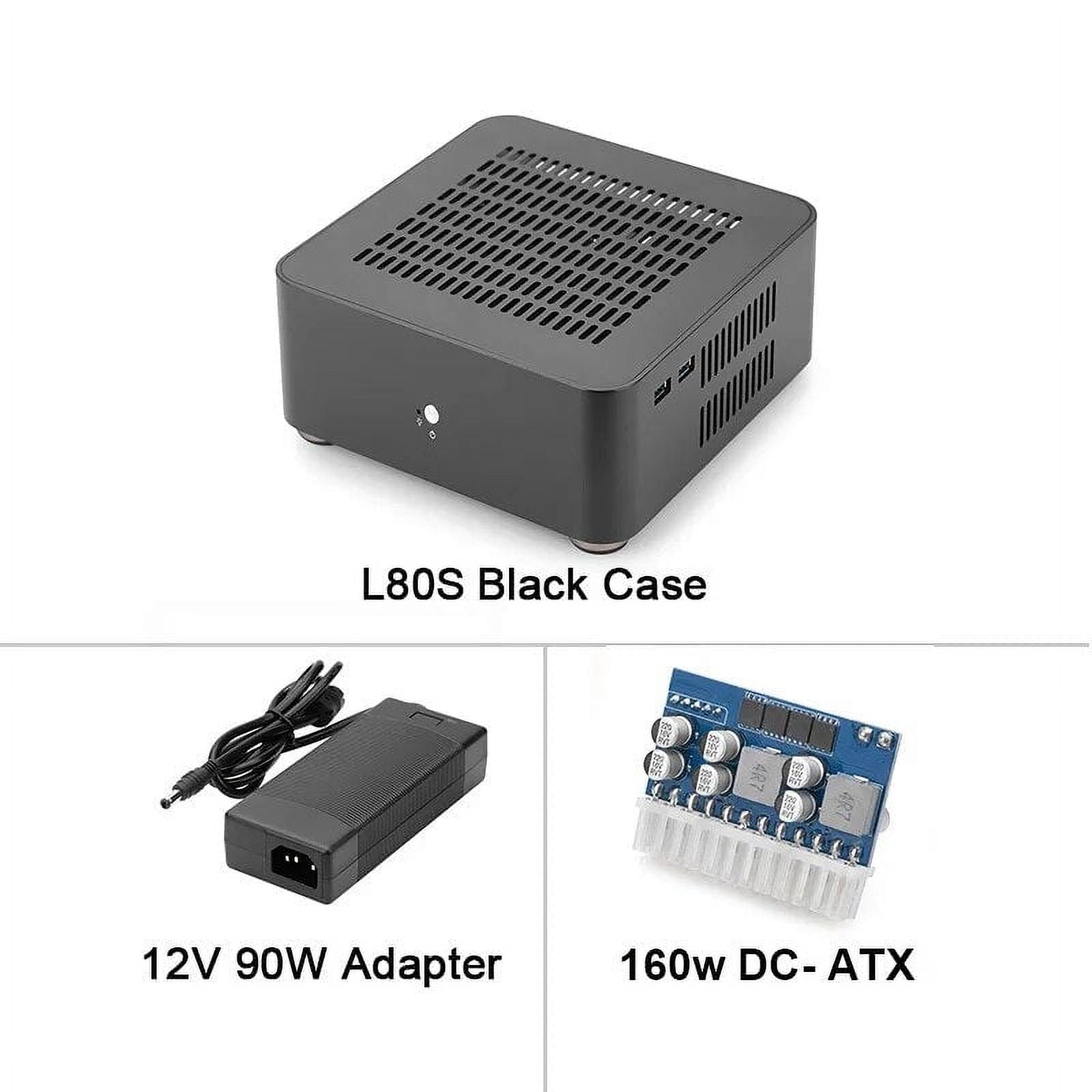 RGEEK L80S All Aluminum Chassis Small Desktop Computer Case PSU HTPC ...