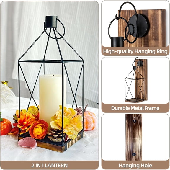 Wall Mounted Candle Lanterns and Sconces for Home and Outdoors