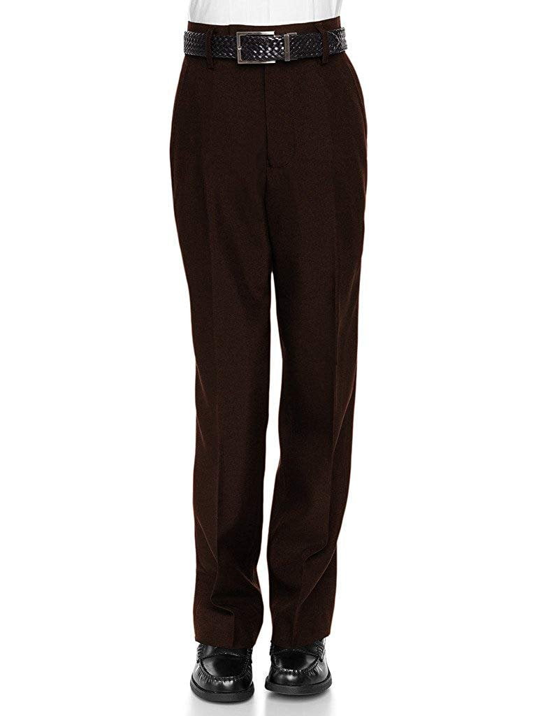 RGM 100% Dacron, Flat Front, Boys Slim Dress Slacks - Walmart.com