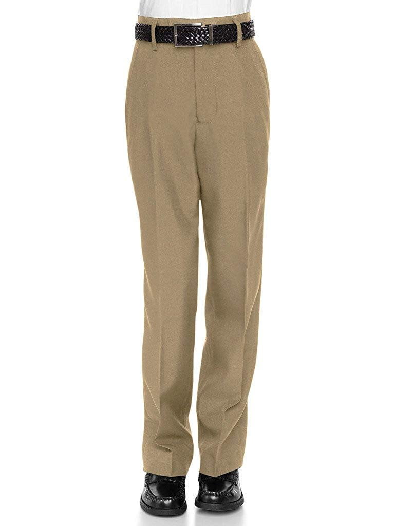 RGM 100% Dacron, Flat Front, Boys Slim Dress Slacks - Walmart.com
