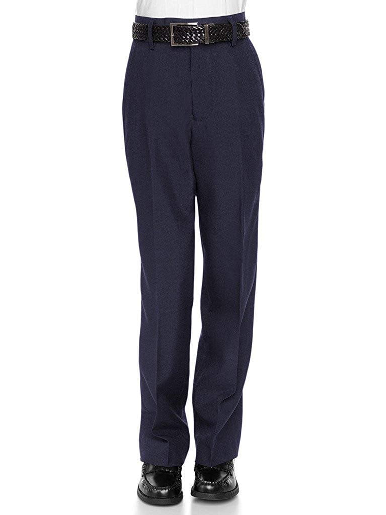 RGM 100% Dacron, Flat Front, Boys Slim Dress Slacks - Walmart.com