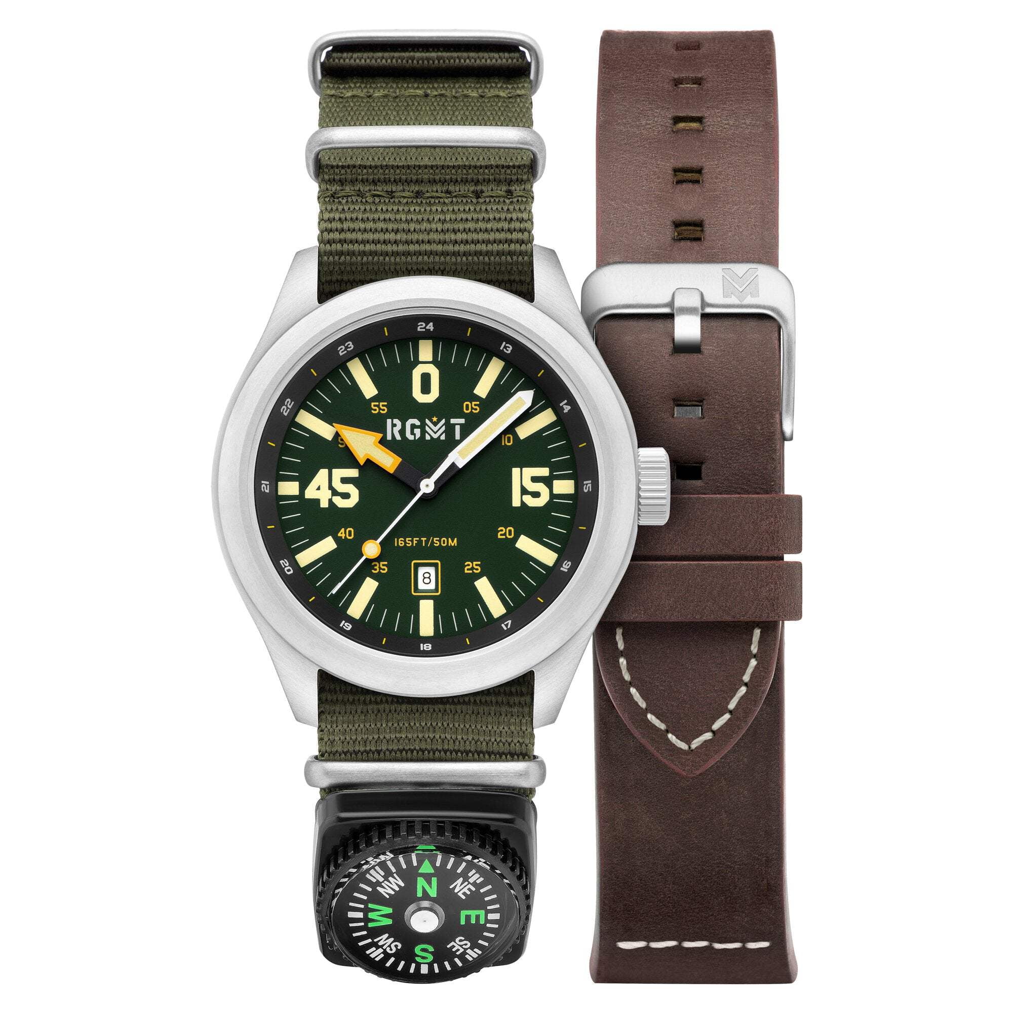 RGMT Locust Compass Japan Quartz Green - Walmart.com