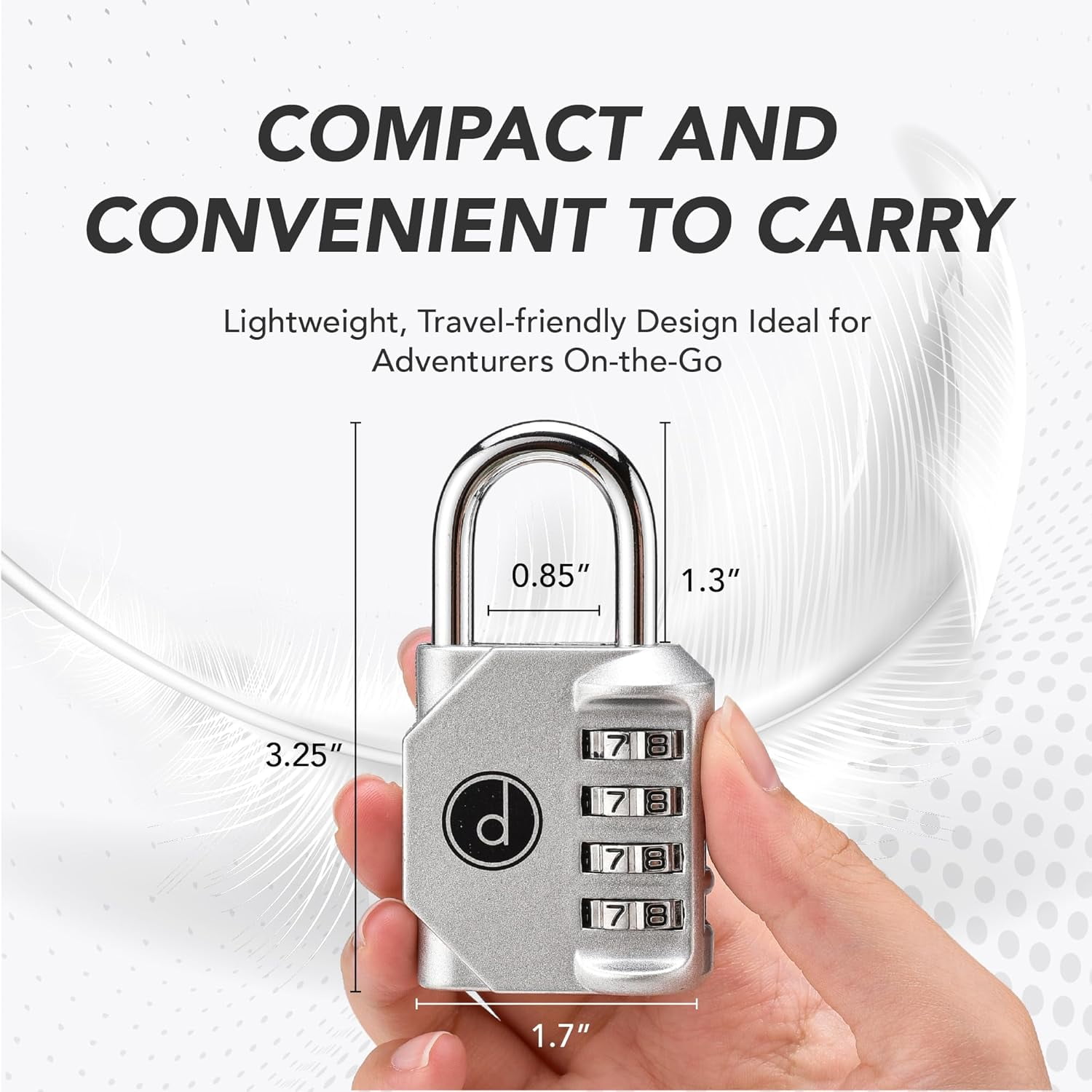 RGRVFD-4 Digit Combination Locks 2 Pack - Weatherproof Padlock with ...