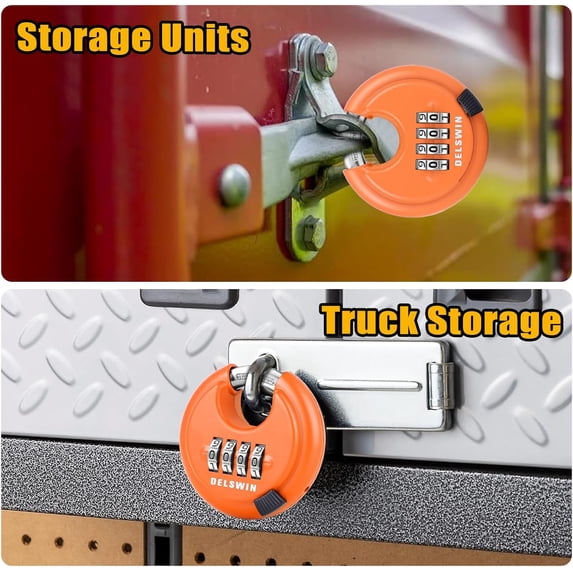 RGRVFD-4-Digit Disc Combination Lock Outdoor - Heavy Duty Combination ...