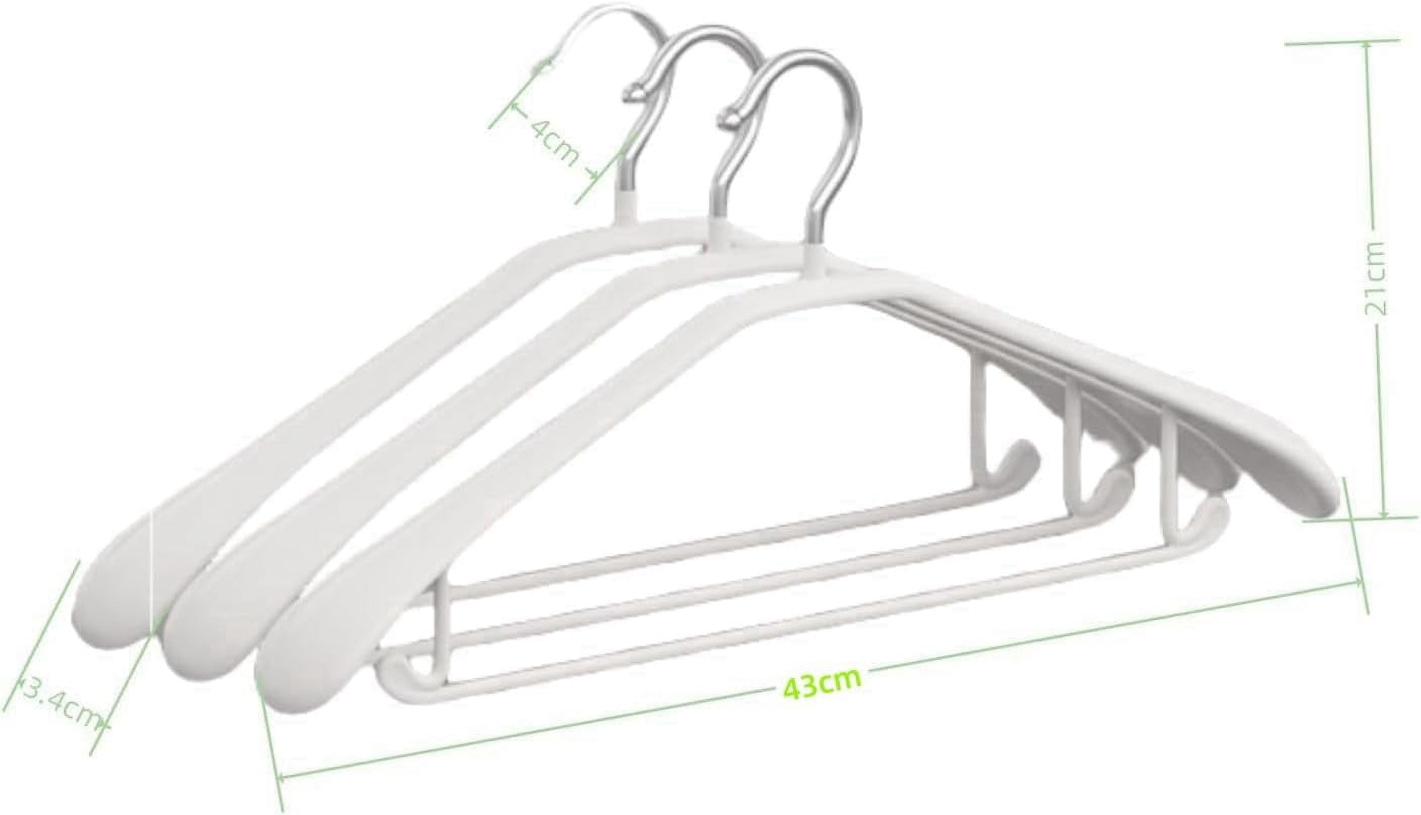 RGRVFD-5 Pack Heavy Duty Metal Suit Hangers Soft Flexible Gloss Grippy ...