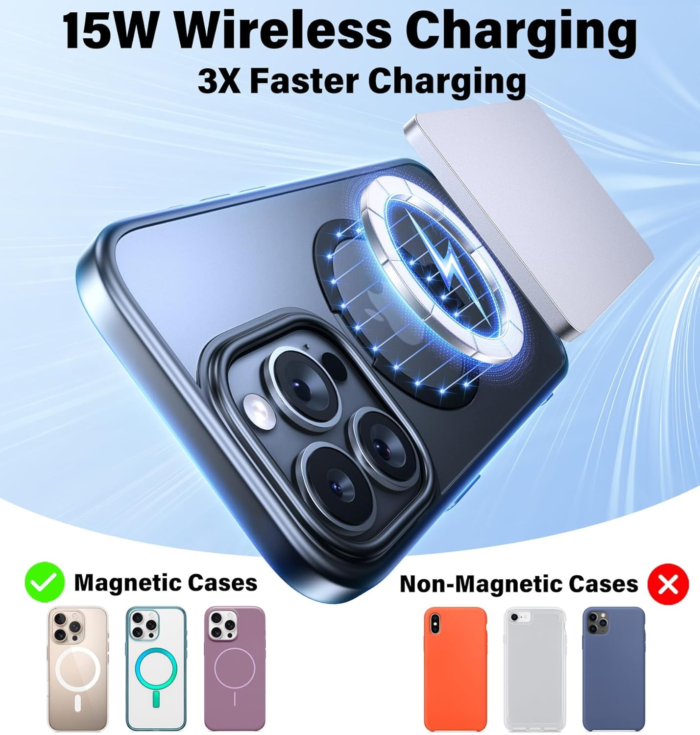 RGRVFD-5000mAh for Magsafe Battery Pack Mini 22.5W Wireless Power Bank ...