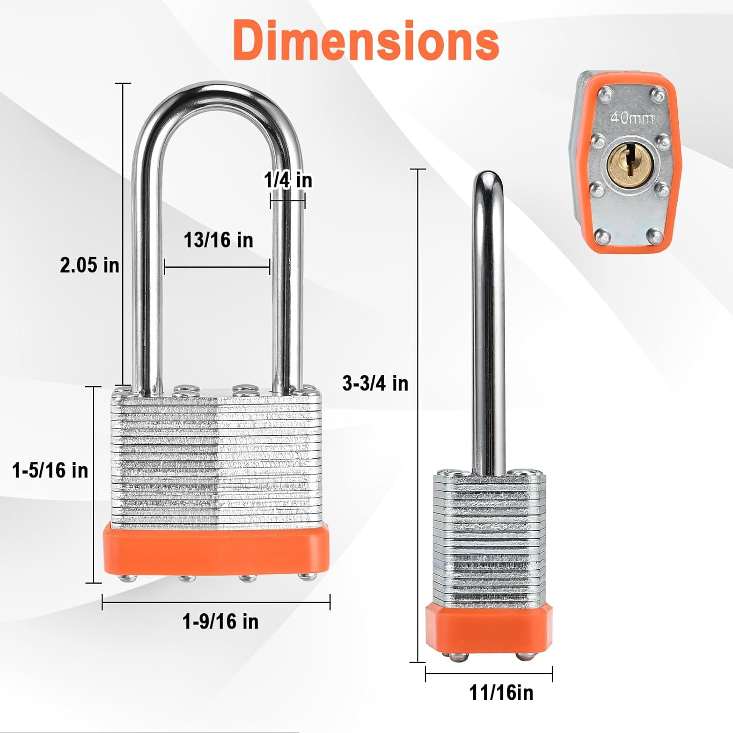 RGRVFD-6pcs Solid Keyed Alike Padlock with 12 Same Keys - Resist ...