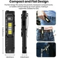 RGRVFD-EDC Tactical Flashlight, 1100 High Lumens Rechargeable LED Flat ...