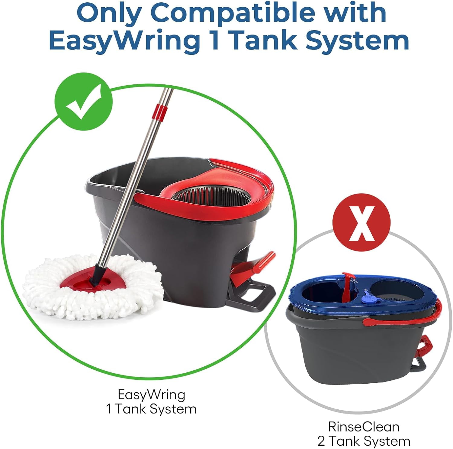 RGRVFD-Matthew Cleaning 6Pack White Microfiber Spin Mop Replacement ...