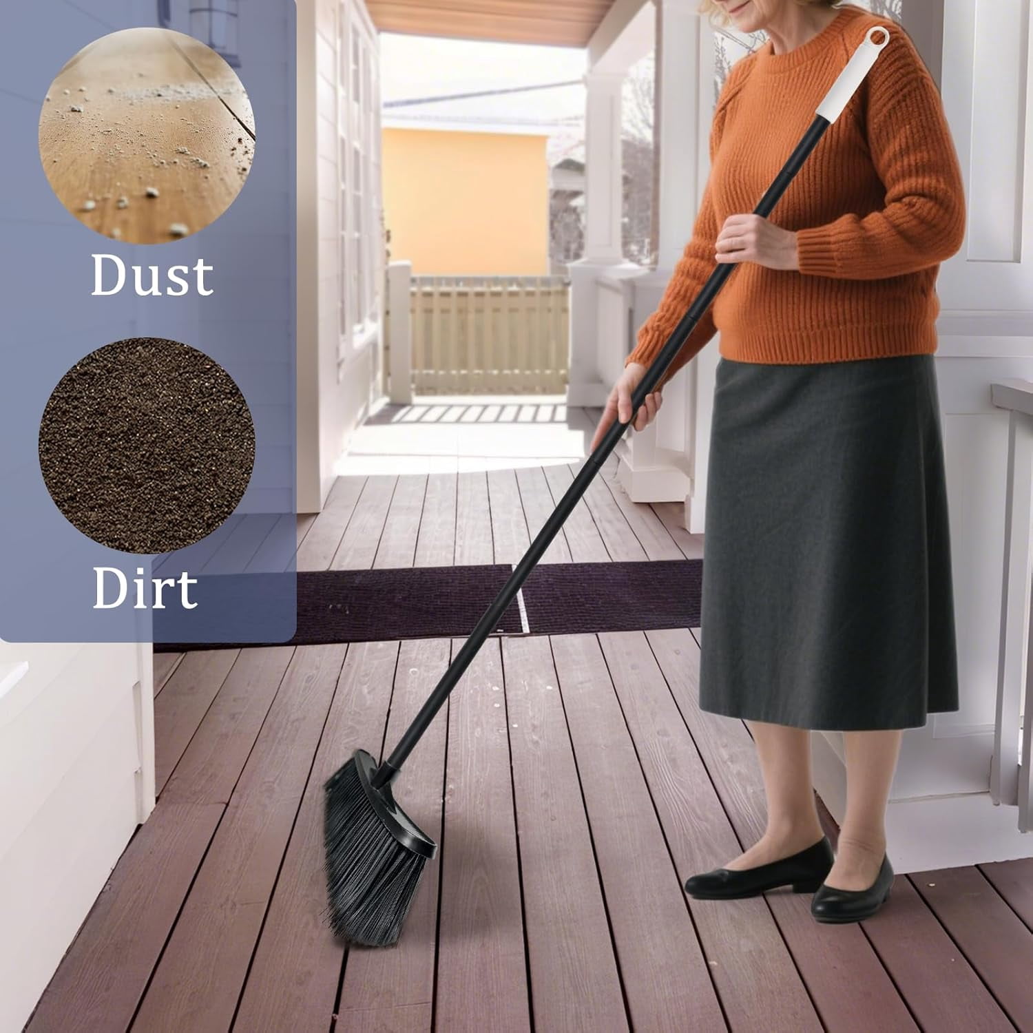 RGRVFD-Outdoor Broom for Cleaning Floor - Outside Brooms, Heavy Duty ...