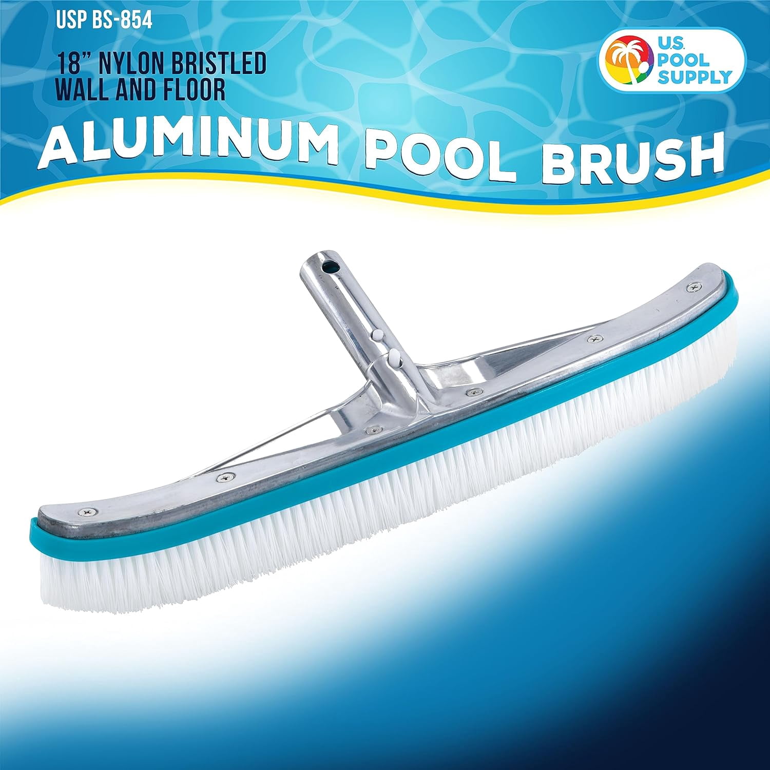 RGRVFD-Pool Brush Head for Inground Pools - 18" Swimming Pool Brush ...