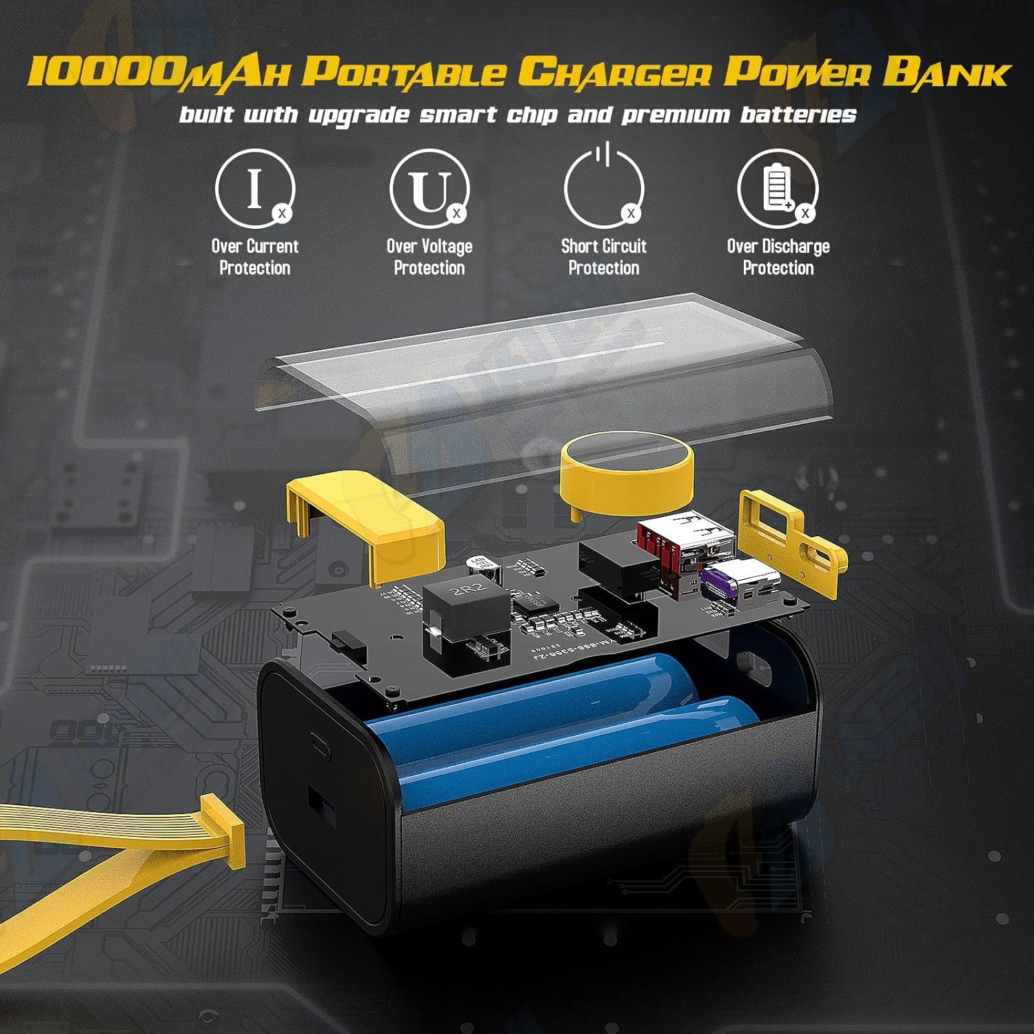 RGRVFD-Portable Charger 10000mAh,Small Power Bank 22.5W Fast Charging ...