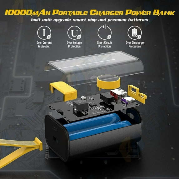 RGRVFD-Portable Charger 10000mAh,Small Power Bank 22.5W Fast Charging ...