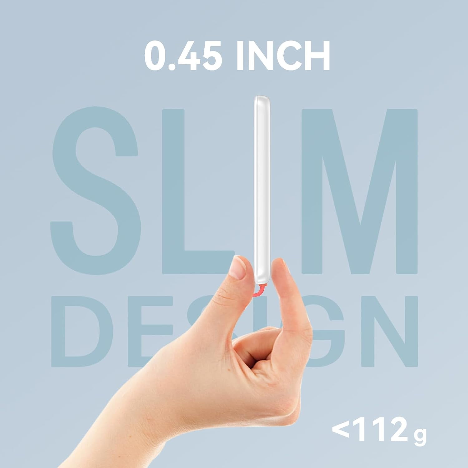 RGRVFD-Portable Charger, 5000mAh 20W Ultra Slim Power Bank With Built ...