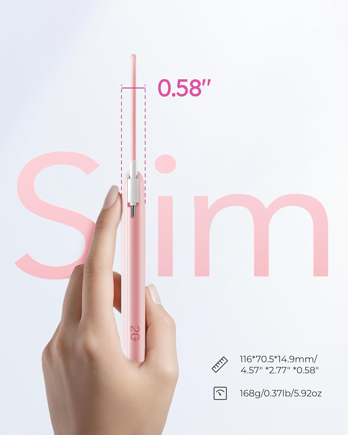 RGRVFD-Slim Portable Charger Power Bank 10000mAh Fast Charging, Compact ...