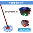 RGRVFD-Spin Mop Replace Head, Mop Handle and Base Compatible with ...