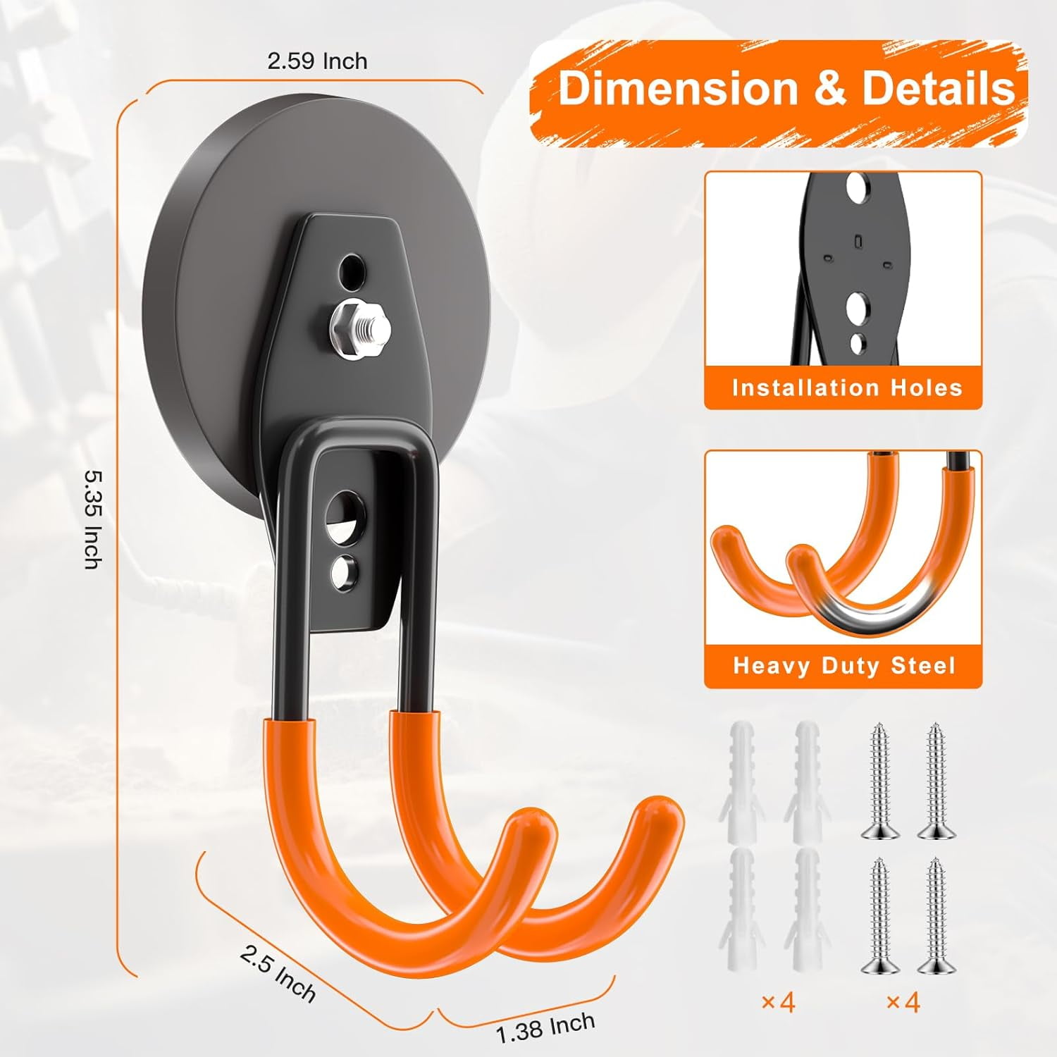 RGRVFD-Strong Magnetic Hooks Heavy Duty - Magnetic Wreath Hanger, Rare ...