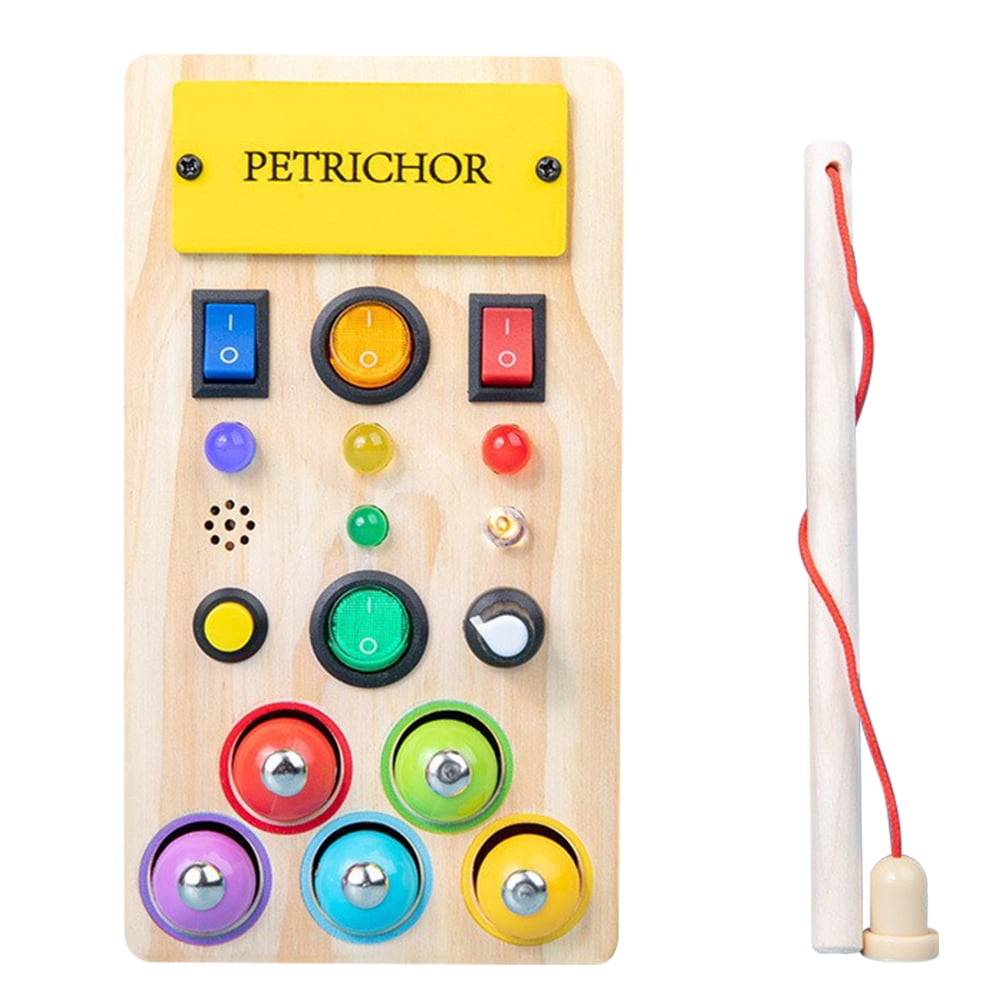 RGVV Busy Board for Toddlers Wooden Sensory Toys for Toddlers with ...