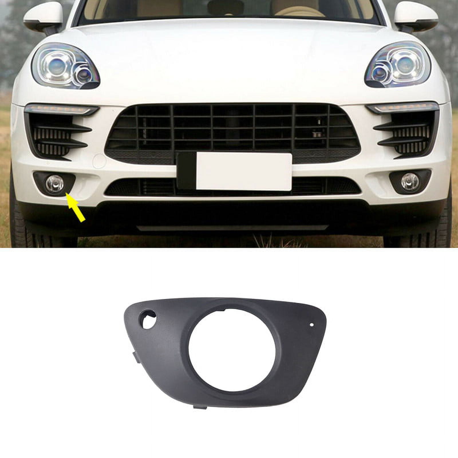 RH Passenger Side Front Bumper Grille Foglight Cover For Porsche ...
