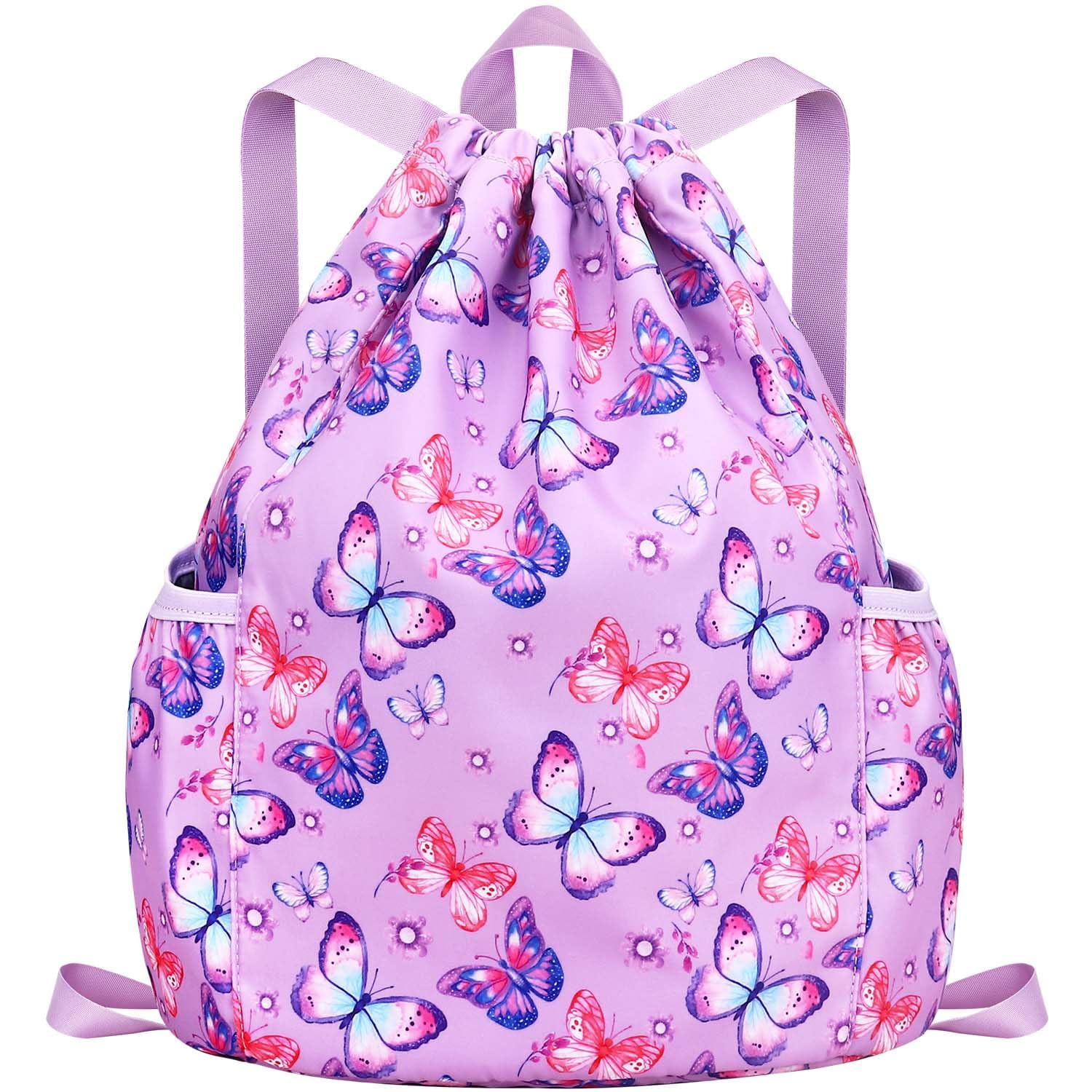 RHCPFOVR Drawstring Backpack for Kids - Tie Dye Bags for Girls Mini Gym ...