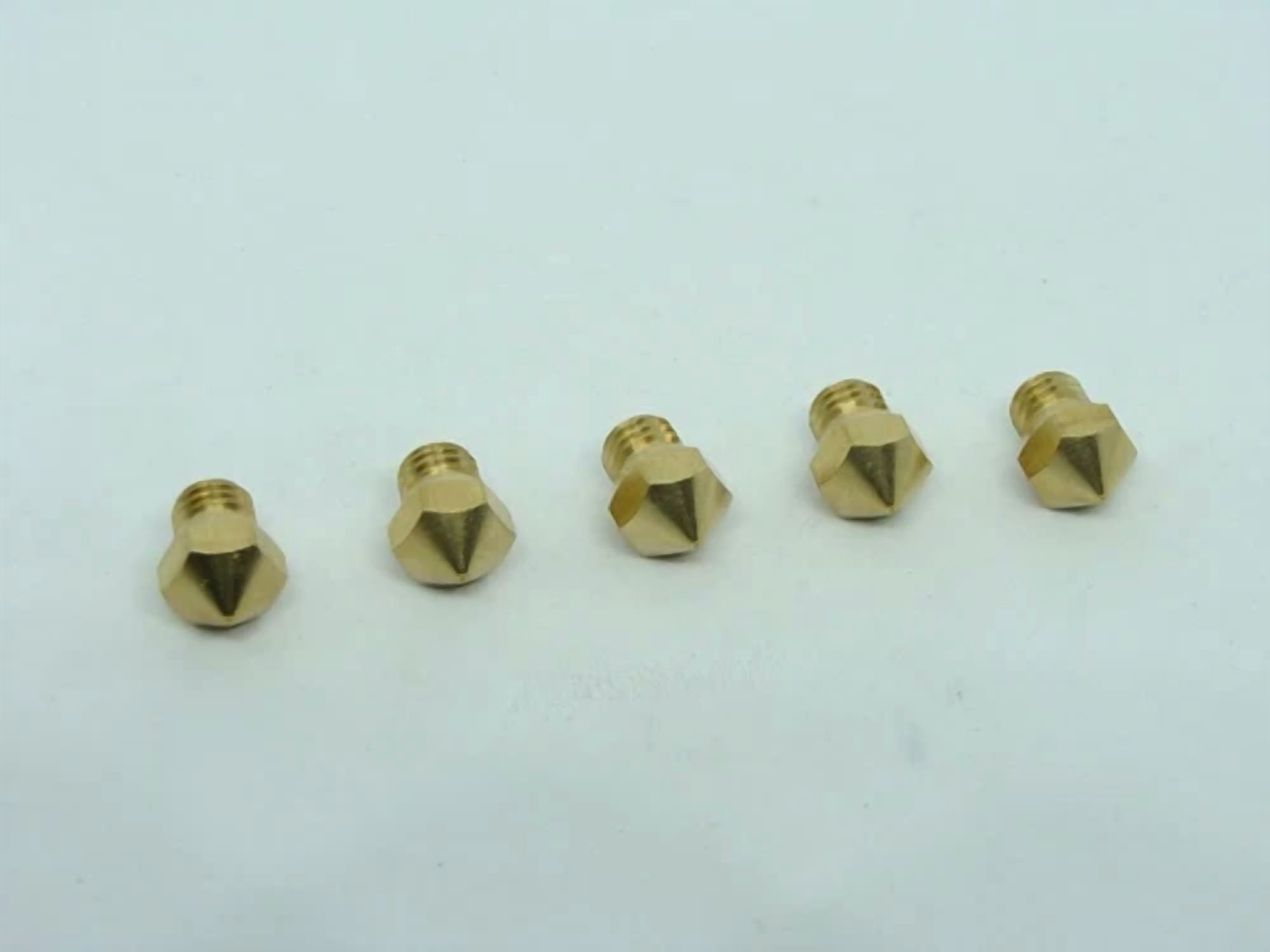 RHEA- 1.0Mm - 5 Pcs Pack Lot Mk10 Nozzle Solid Brass M7 Thread Extruder ...