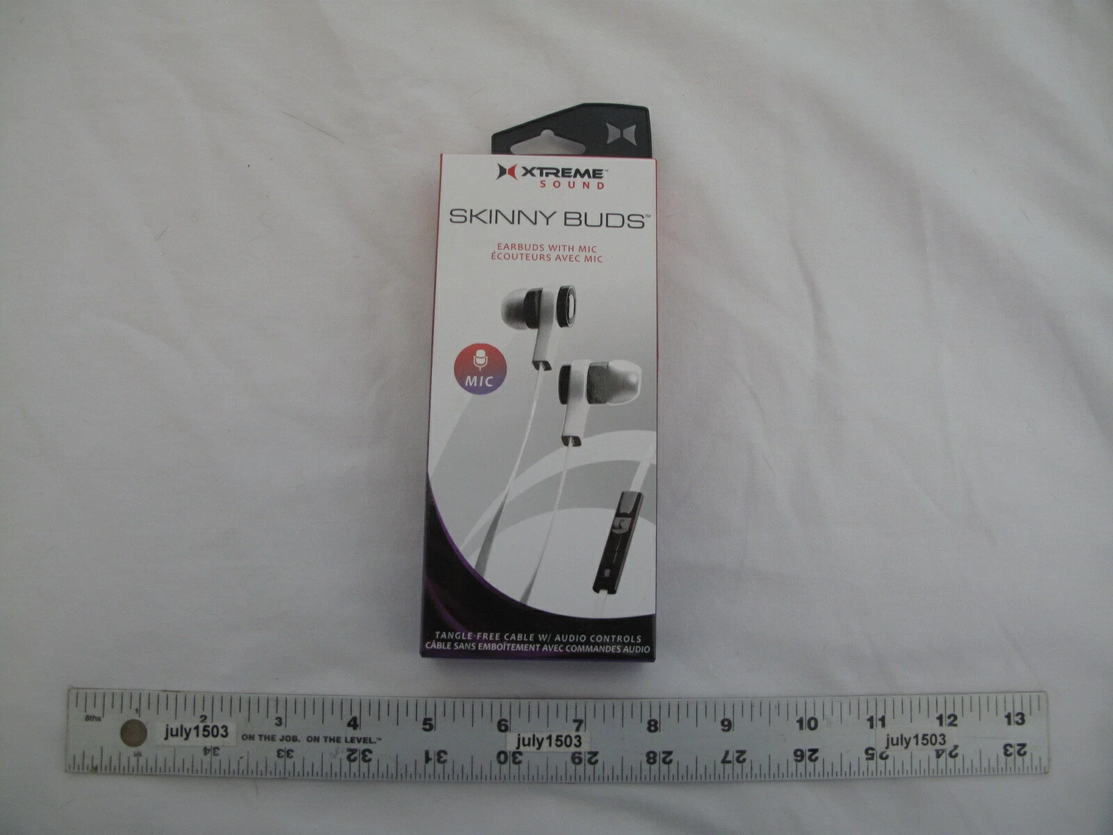 RHEA- (1) New Xtreme Sound "Skinny Buds" Earbuds With Mic 3.5Mm Tangle ...