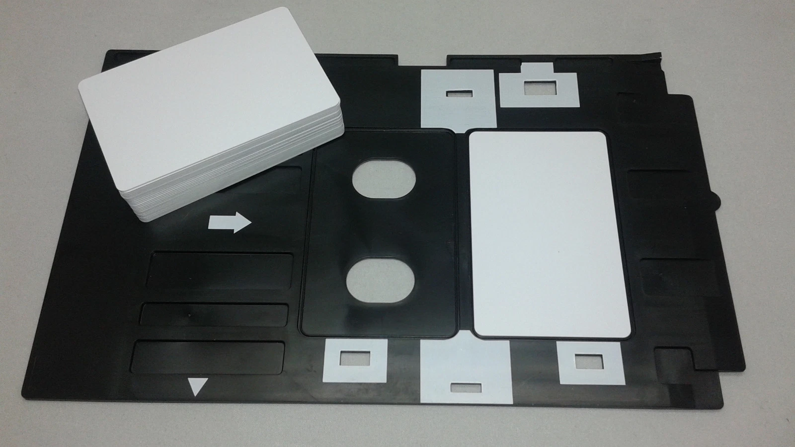 RHEA- 10 Pvc Id Card + Inkjet Tray For Epson Compatible L800 L801 L805 ...