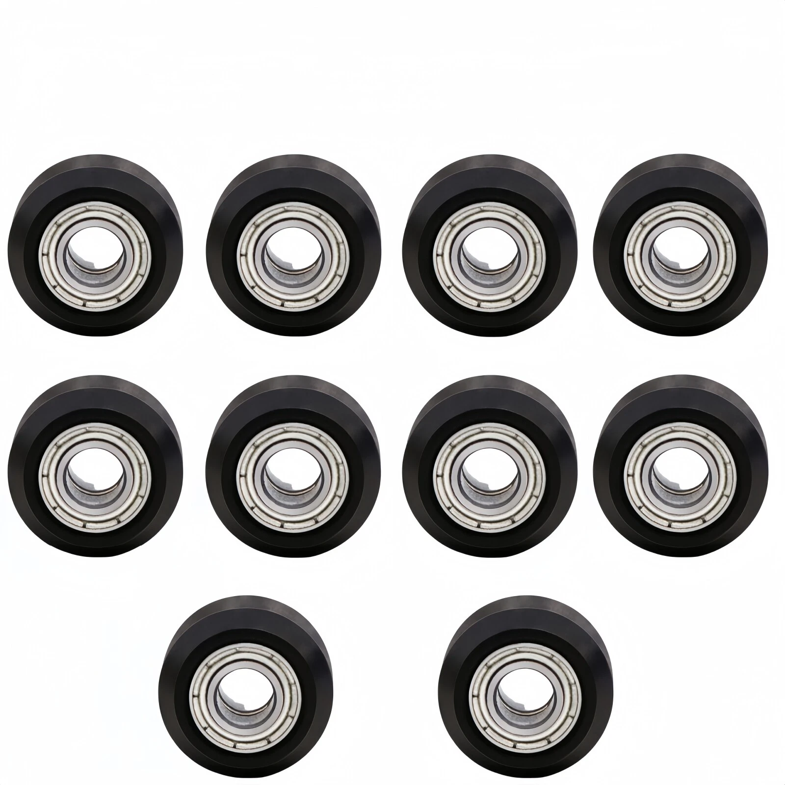 RHEA- 10Pcs Pom Pulley Wheel Plastic Small Pulley Linear Bearing Roller ...