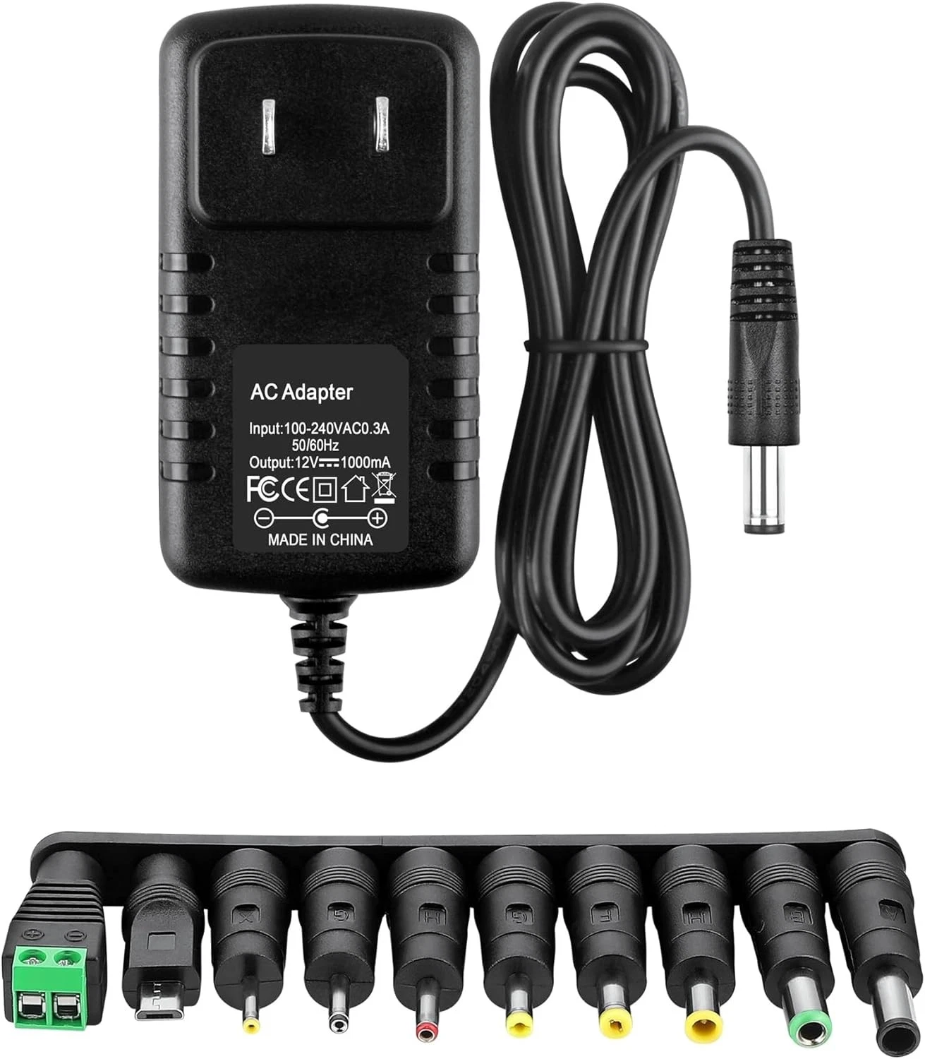 RHEA- 12V 1A Power Supply Ac Adapter 12 Volt Charger Universal For ...