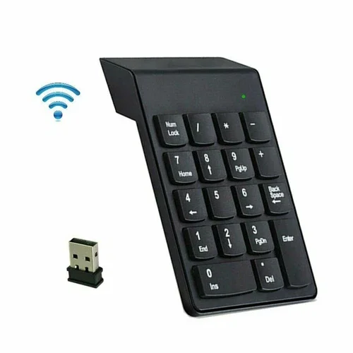 RHEA- 2.4Ghz Wireless Usb Number Pad Numeric Keypad Keyboard 18 Keys ...