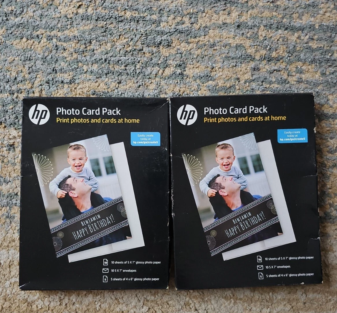 RHEA- 2 Hp Glossy Photo Card Pack - 10 Sheets 5X7, 5 Sheets 4X6 Paper ...