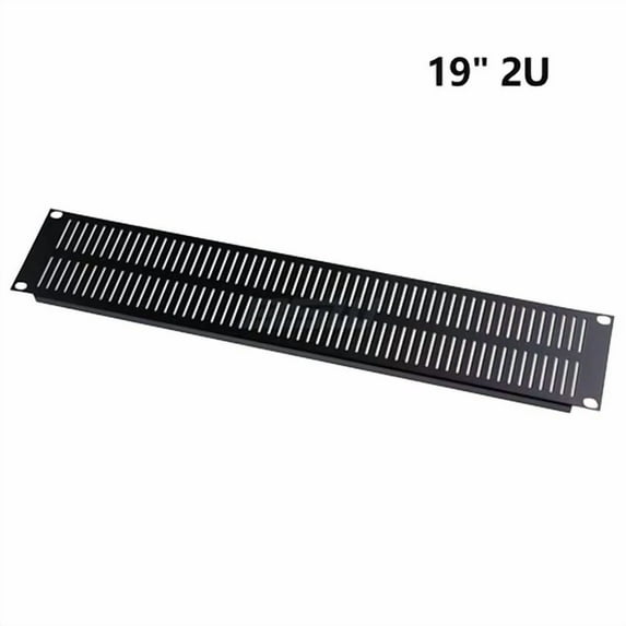 RHEA- 2U Blank Rack Mount Panel Spacer Vented For 19" Server Network ...
