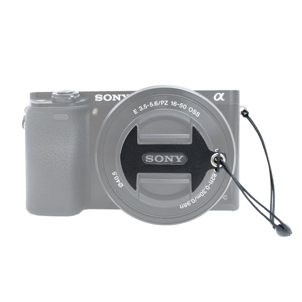 RHEA- 2X 40.5Mm Leather Sticker Logo Cut Out Lens Cap Keeper F Sony ...