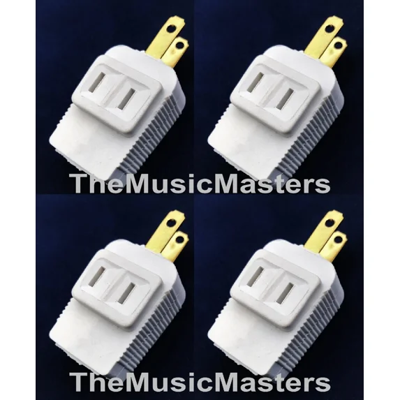 RHEA- (4) 2 Prong 3 Outlet Triple Ac Wall Plug Power Splitter 3-Way ...