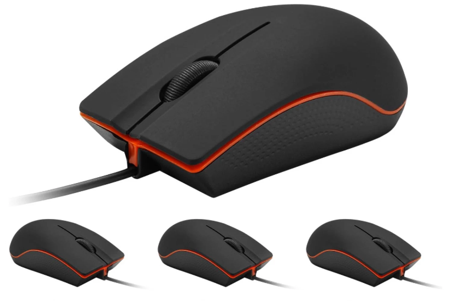 RHEA- 4 Usb Wired Ergonomic 3 Button Optical Computer/Laptop Mouse ...