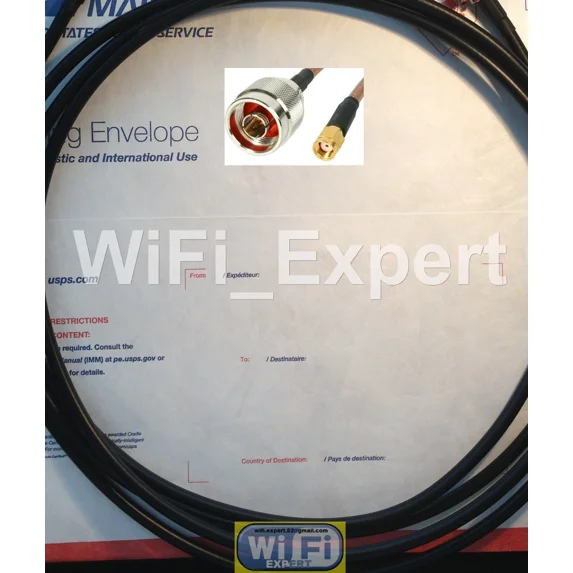 RHEA- 6 Feet N Male To Rp-Sma Male Rf Pigtail Cable Rfc195 2M Assembled ...