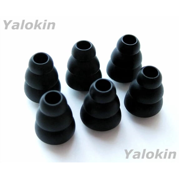 RHEA- 6Pcs (M-Sb) Triple Flange Replacement Eartips Buds For Etymotic ...