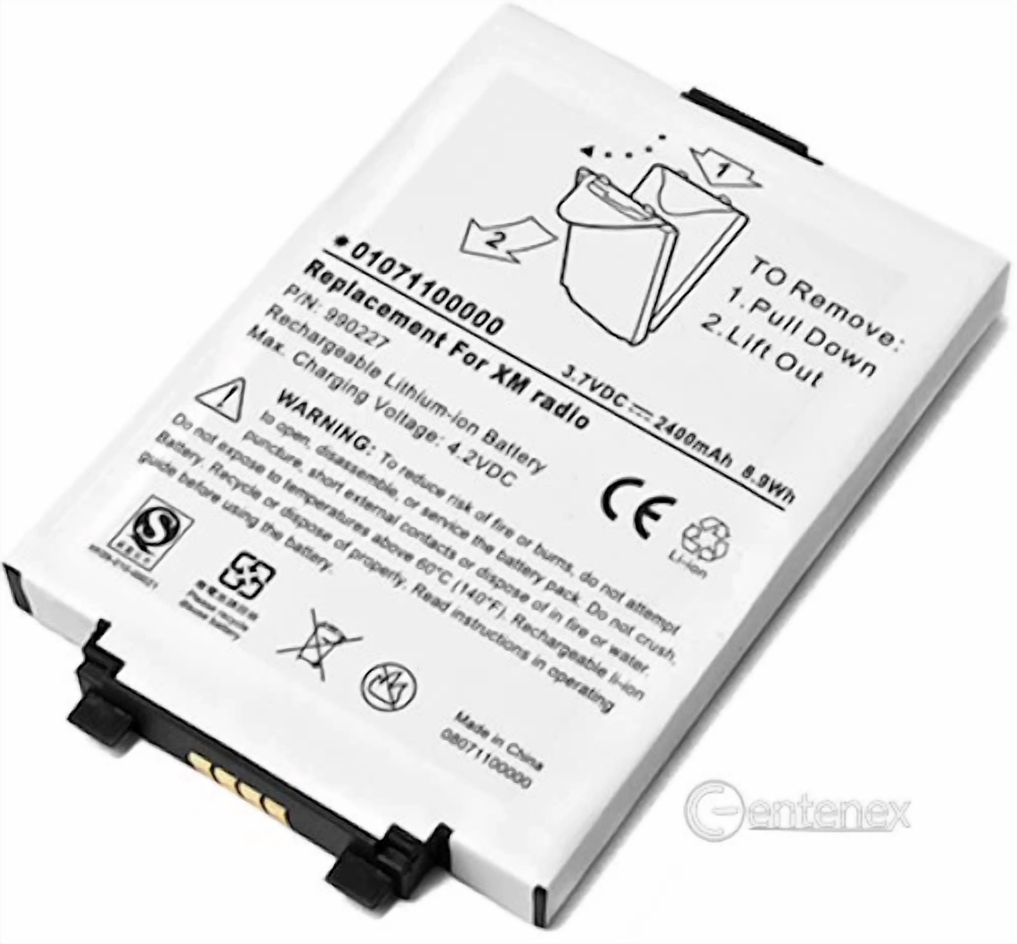 RHEA- Battery For Pioneer Airware Xm Radio Pda-Xm2 Pda-Xm2 990227 ...