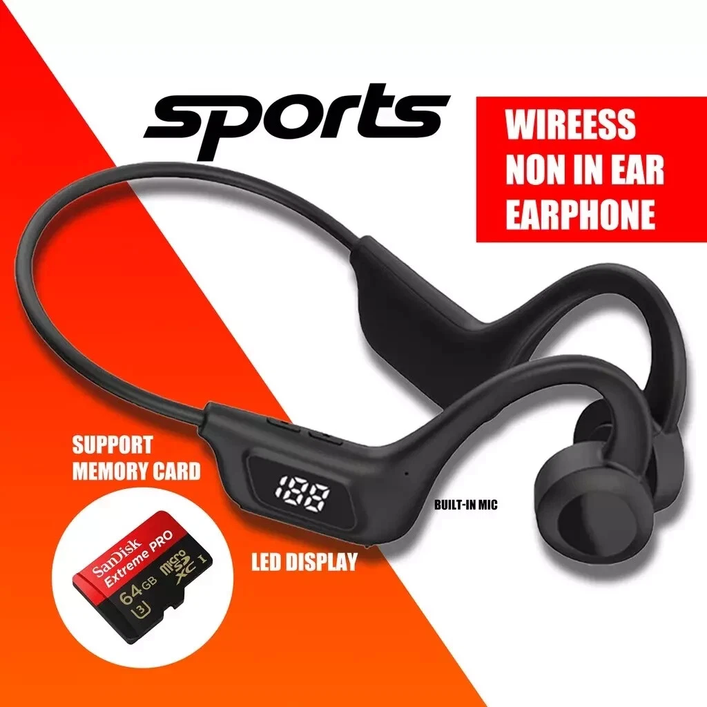 RHEA- Bone Conduction Open-Ear Bluetooth Sport Headphones, Premium ...