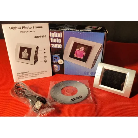 RHEA- Brand New: Global Digital Photo Frame Viewer 1.5" Cstn-Lcd Screen ...