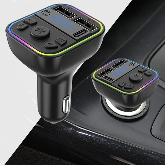 RHEA- Car Fm Transmitter Mp3 Music Player Wireless Fm Radio Transmitter ...
