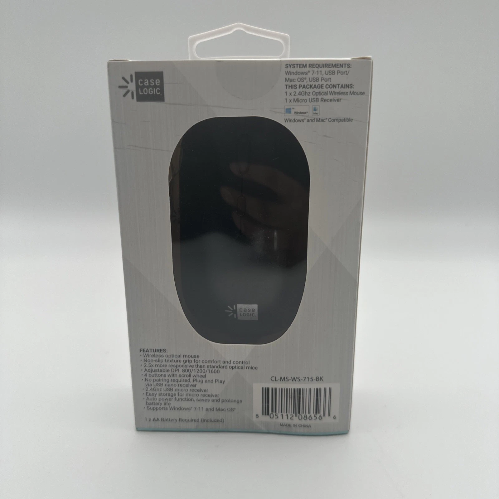 RHEA- Case Logic Universal Wireless Mouse 2.4 Ghz Wireless Technology ...