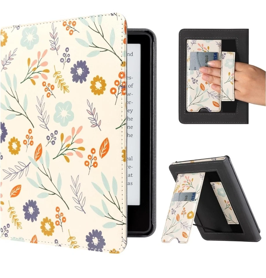 RHEA- Cobak Case For Kindle Paperwhite 11Th Gen Leather Cover With Auto ...