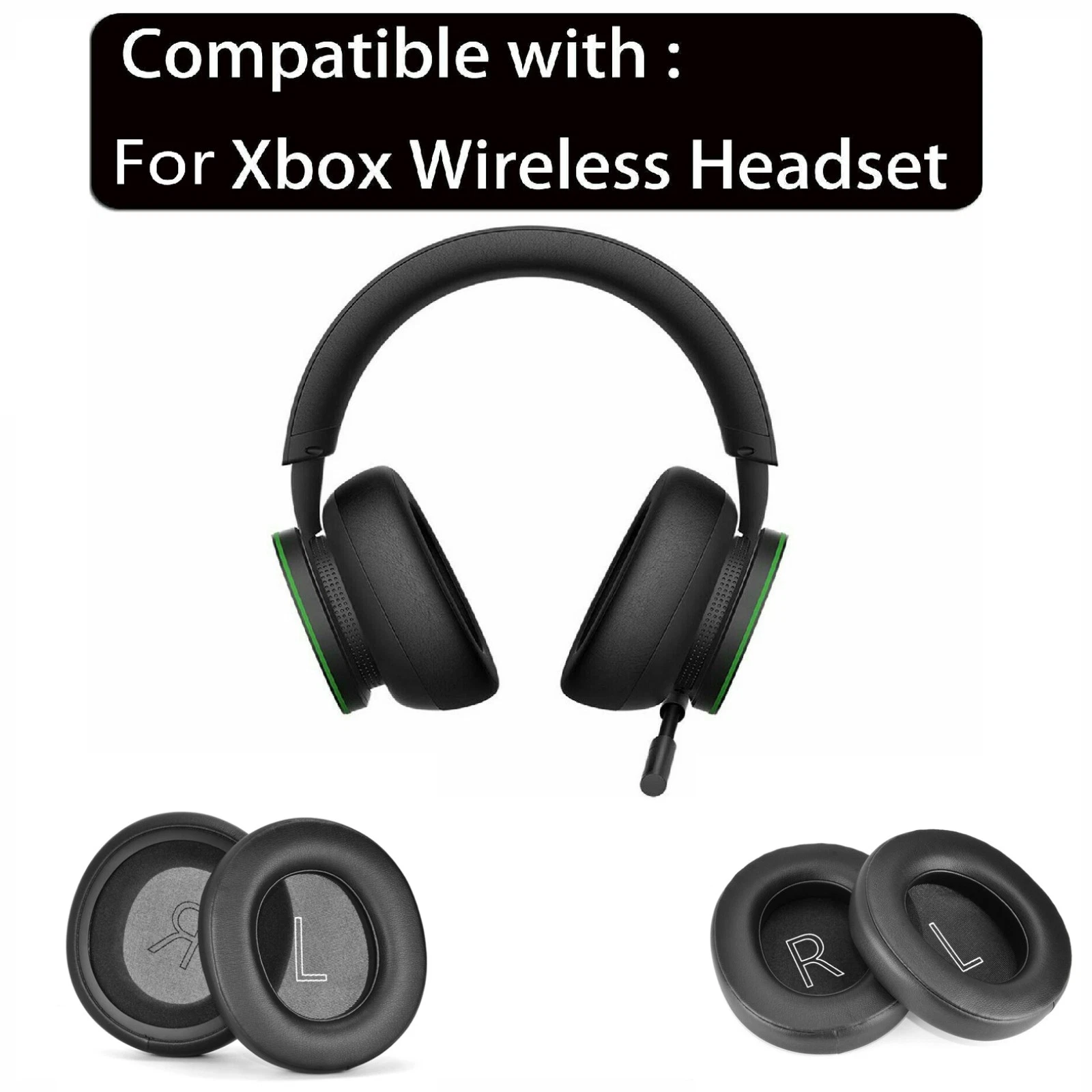 RHEA- Ear Pads Cushion Earmuffs Replace For Xbox Series X/S One ...