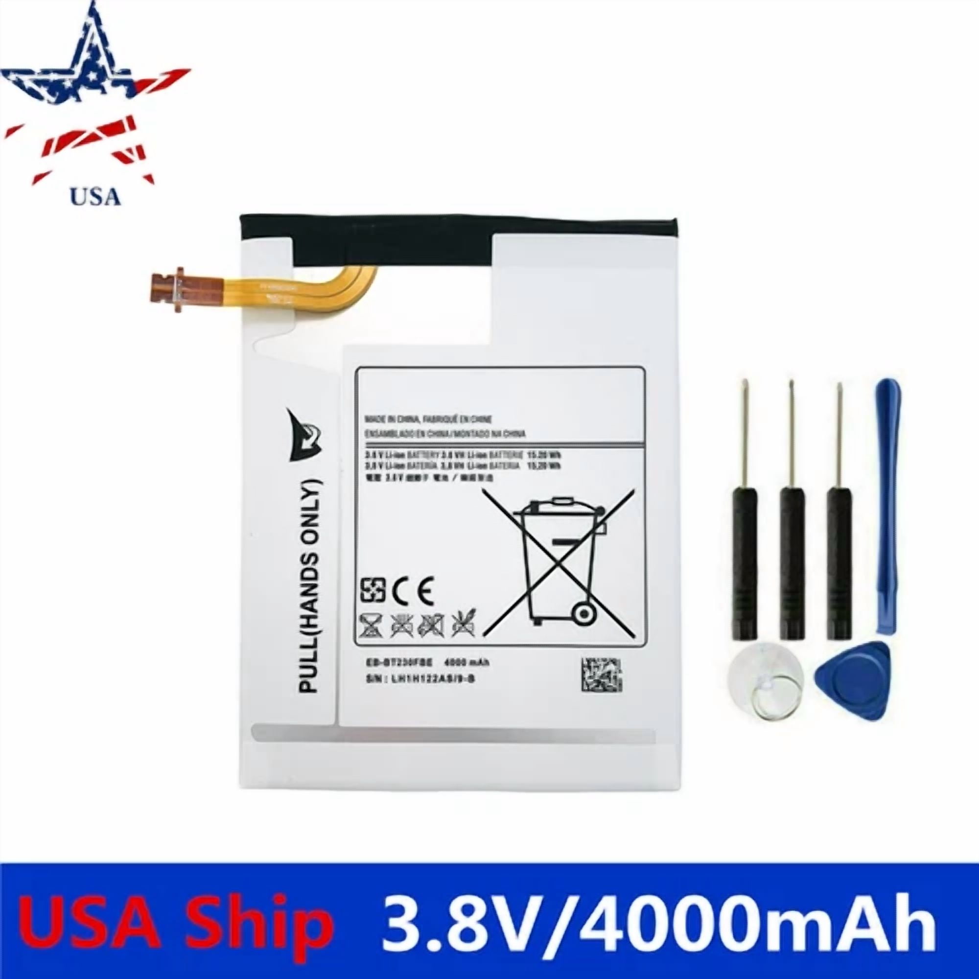 RHEA- Eb-Bt230Fbe Battery Replace For Samsung Tab 4 7" Sm-T230Nu Sm ...