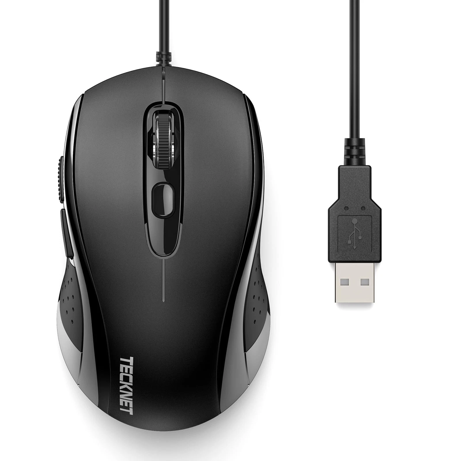 RHEA- Ergonomic Wired Mouse Adjustable Dpi 3600 2400 1800 1200 Usb ...
